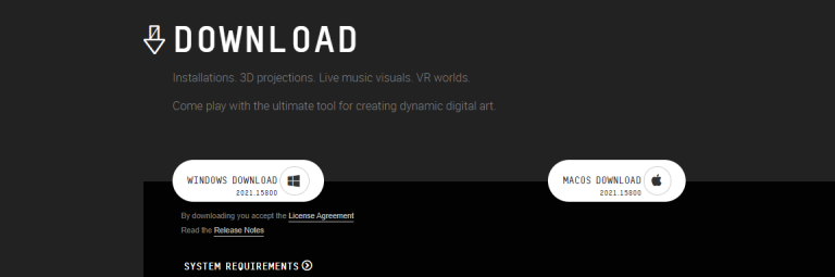 【Win／Mac】Touchdesigner初心者向け画像付インストール方法＆ライセンス種類 | まにゅまるスクリプト。