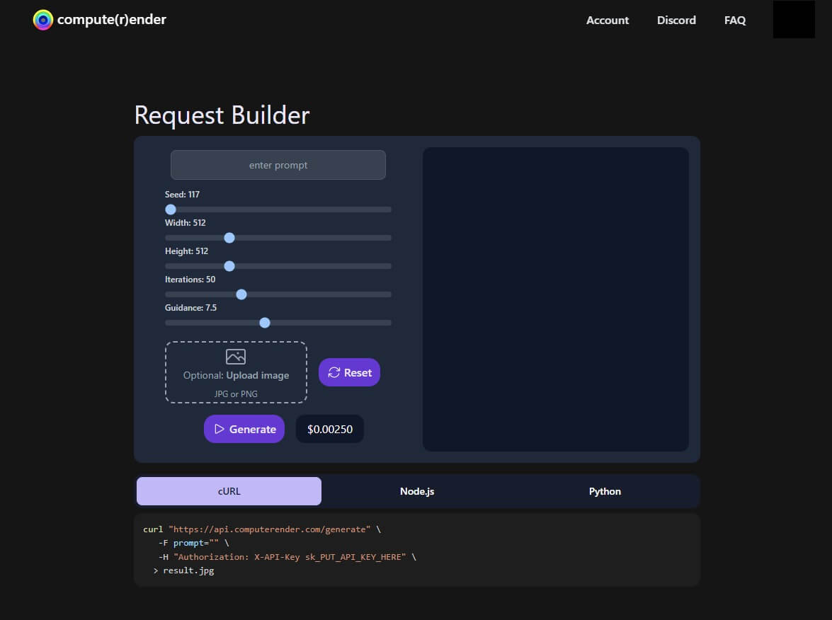 【格安StableDiffusion】画像生成AIサービスcomputerender.comの使い方を解説 | まにゅまるスクリプト。